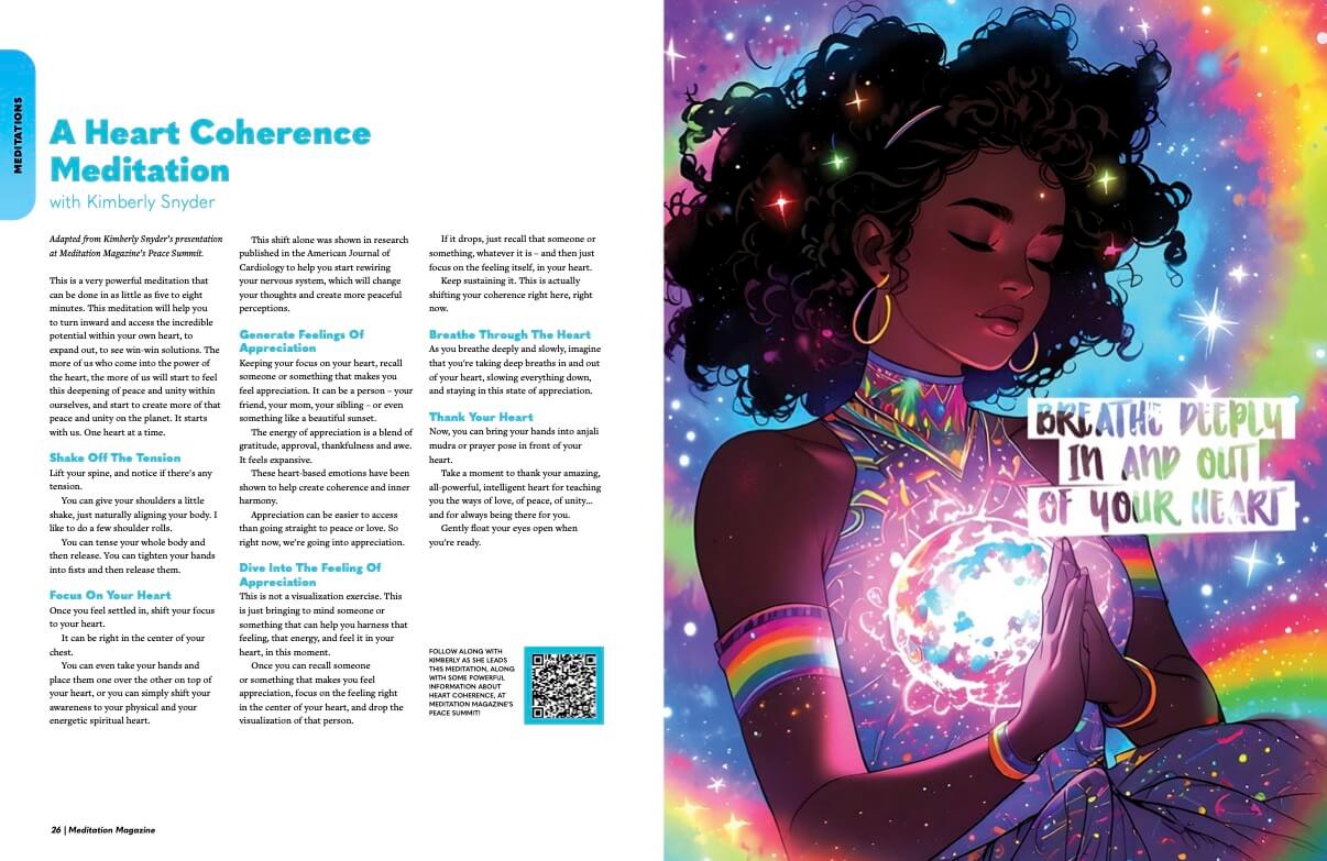 The Peace Issue Is Finally Here 🙌 - Meditation Magazine