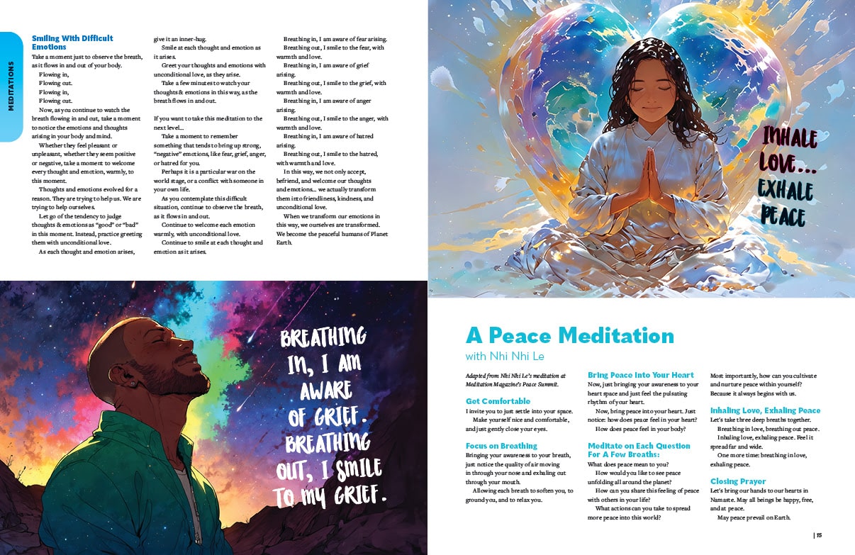 The Peace Issue Is Finally Here 🙌 - Meditation Magazine